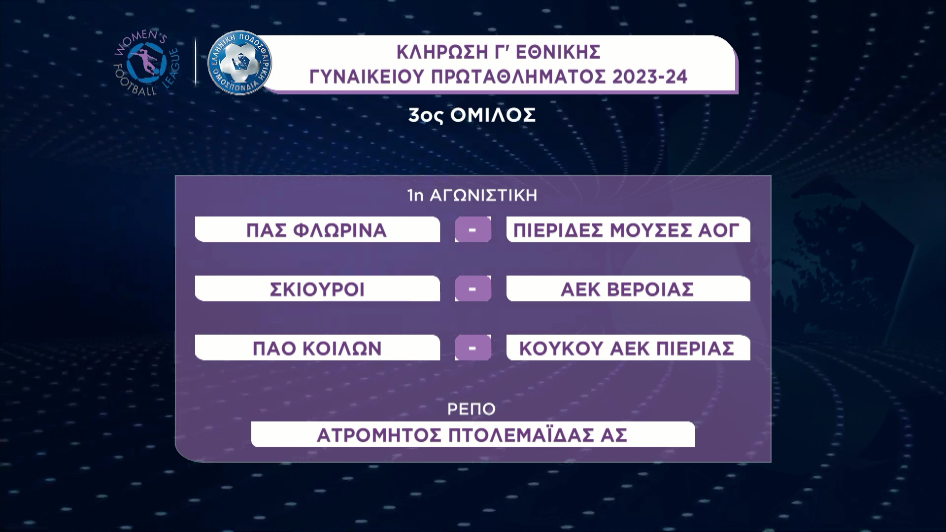 Αυτή είναι η πρώτη αγωνιστική για την ΑΕΚ Βέροιας Ladies